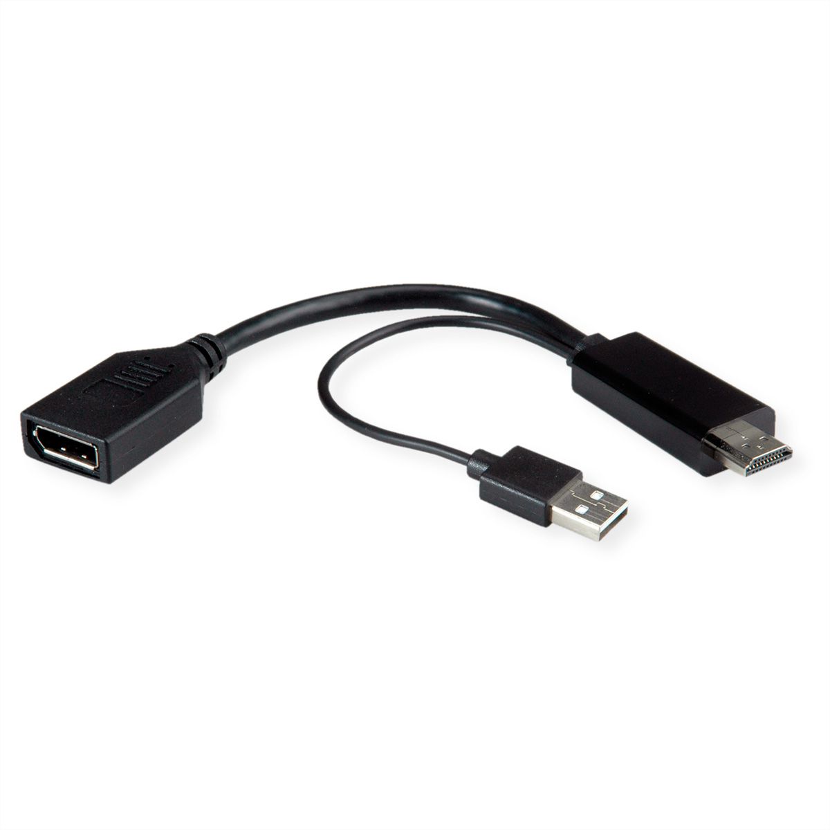 ROLINE 4K HDMI - DisplayPort-Adapter, v1.2, HDMI ST - DP BU, Aktiv ...