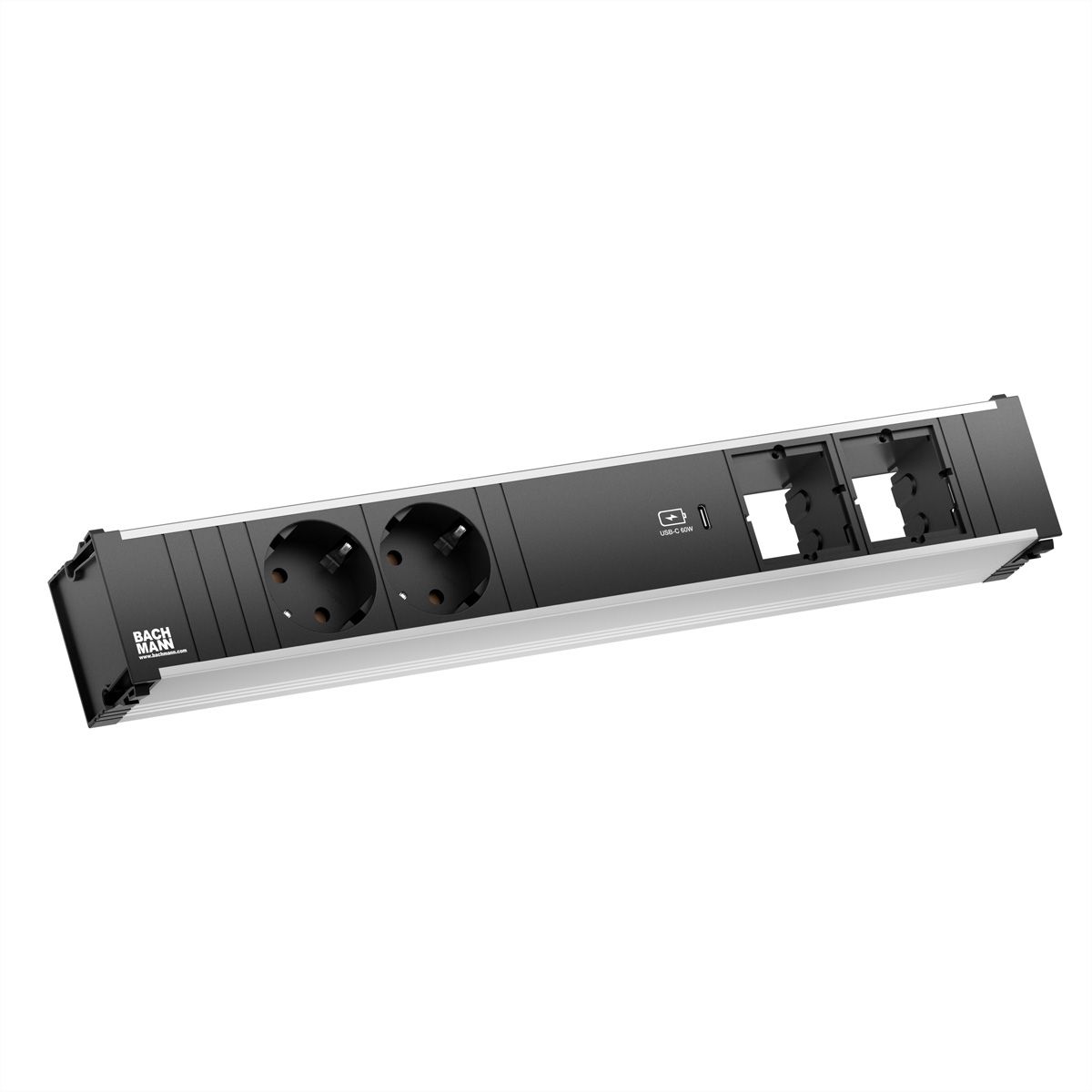 BACHMANN CONI 2xCEE7/3 1xUSB C 60W, Schutzkontakt GST18 Stecker ...