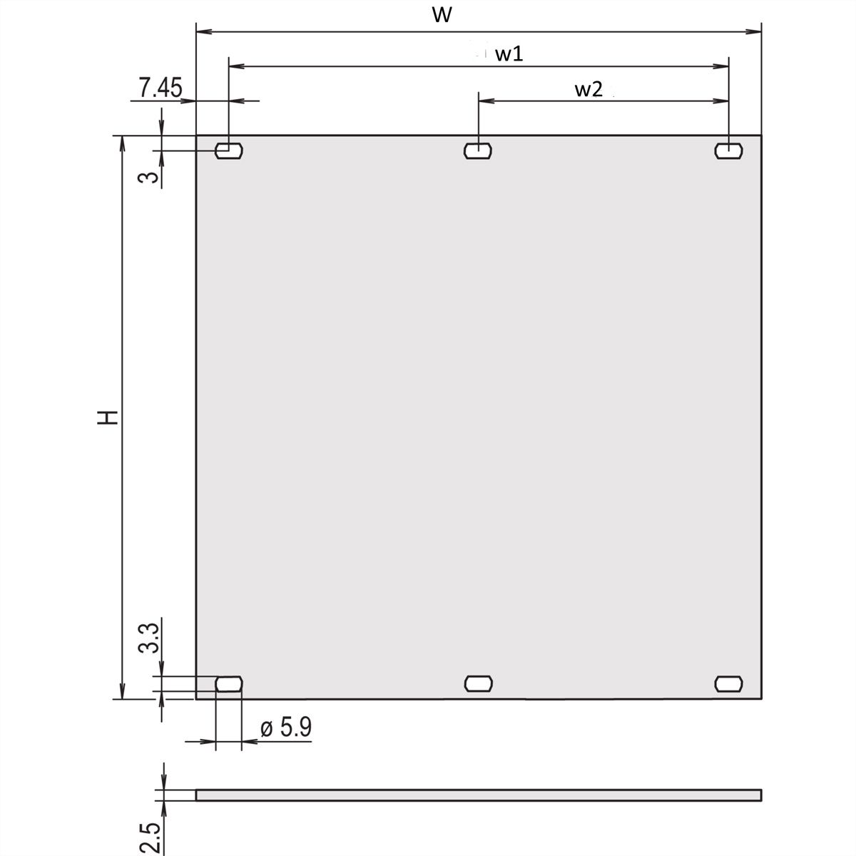 SCHROFF Frontplatten ungeschirmt - TEILFRONTPL.3HE 6TE VORELOX - SECOMP ...