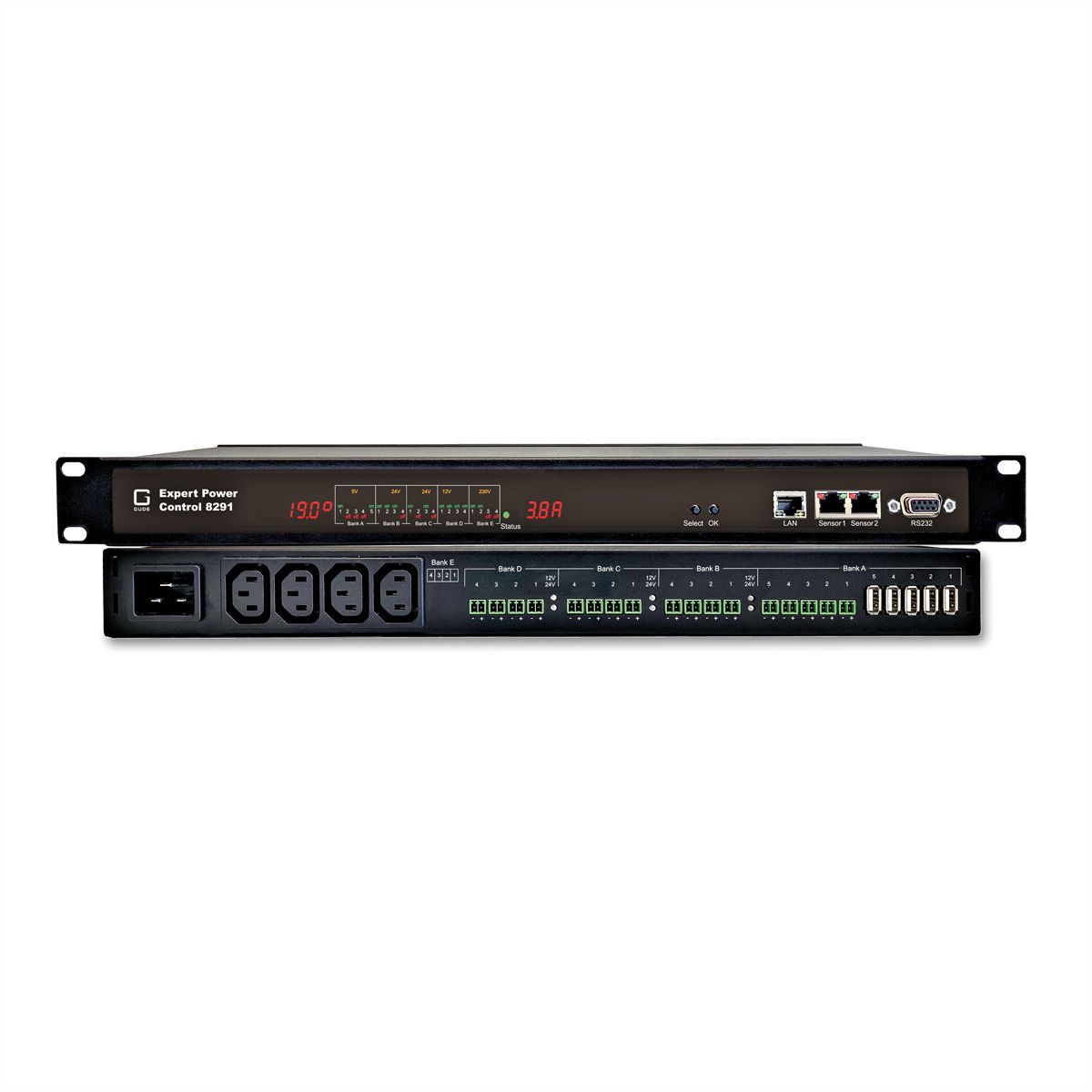 GUDE 8291-2 EPC AC/DC-Switch 21 Ports, Einzelportmessung - SECOMP ...