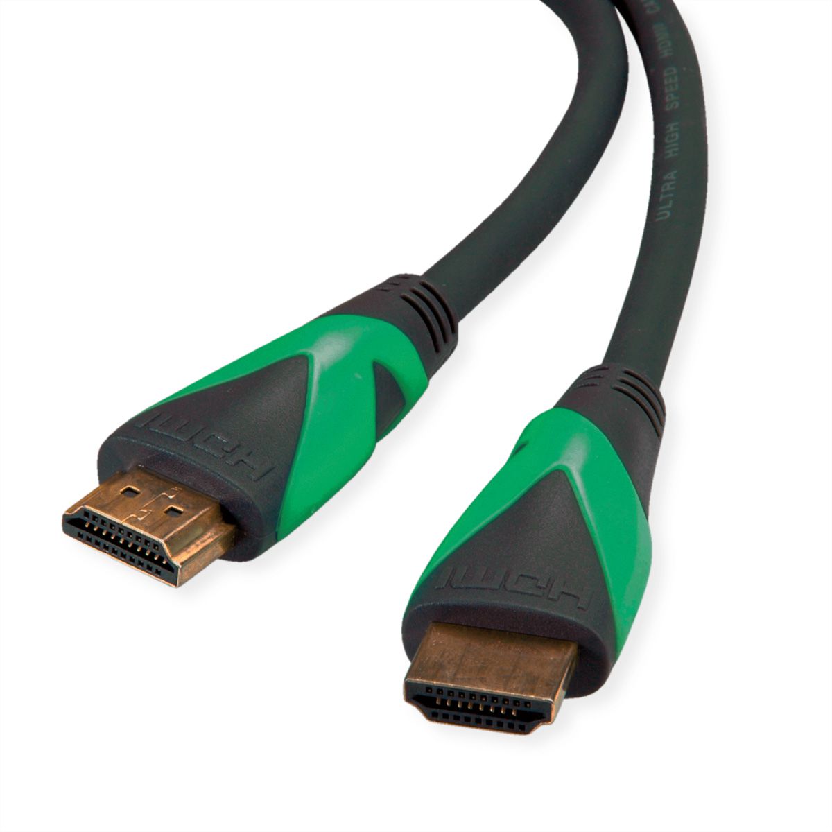 ROLINE GREEN ATC 8K HDMI Ultra HD Kabel mit Ethernet, ST/ST, schwarz, 1 ...