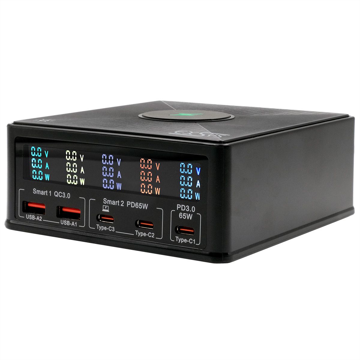 EXSYS EX-1106 Multiport High Power Charger mit QI 15W und USB-C PD mit ...