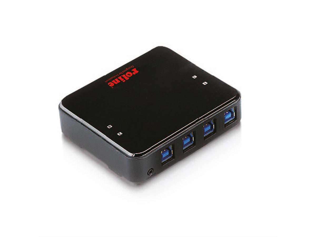 ROLINE USB 3.2 Gen 1 Switch, 4 PC, 4x USB 3.2 Gen 1 Ports - SECOMP ...